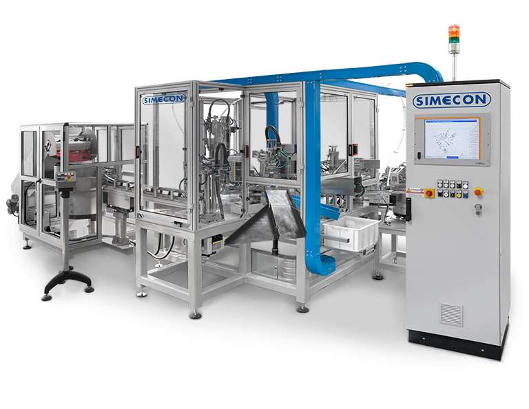 Macchina assemblaggio automatico valvole estintori - Simecon